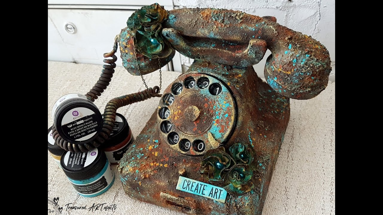 Altered Vintage Phone 'Nostalgic' | DT Project for CreARTive Corner ...