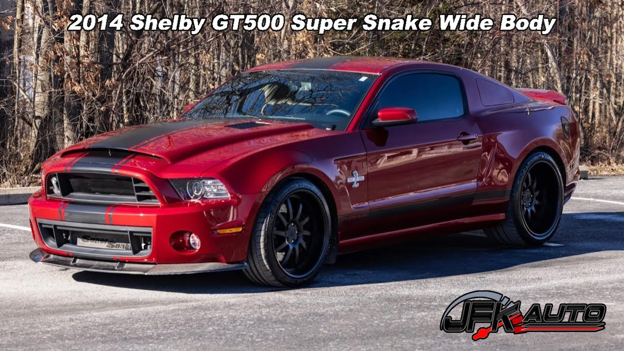 2014 Ford Mustang Shelby GT500 Super Snake Wide Body - JFK Auto - YouTube