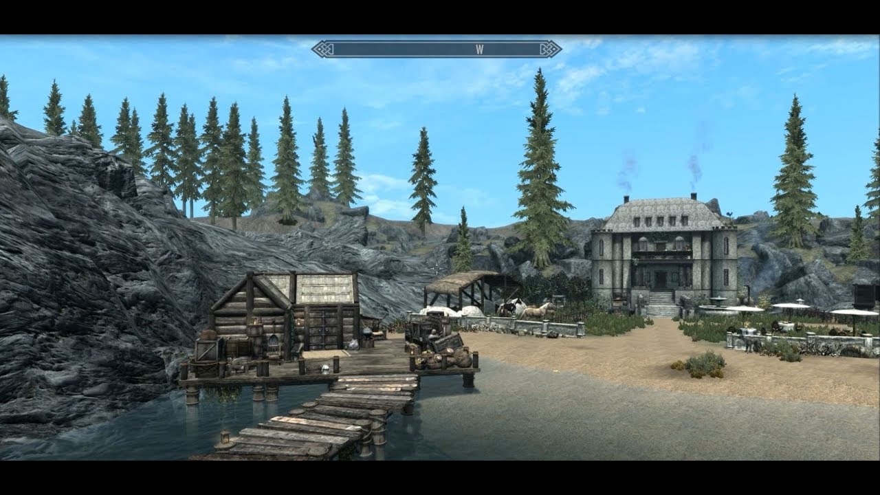 Watersong Manor - Skyrim House Mod for PC - YouTube
