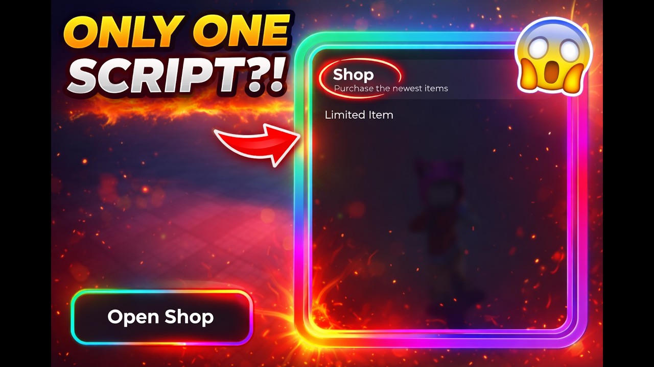 The Easiest Shop GUI in Roblox Using One Script (Tutorial Roblox ...