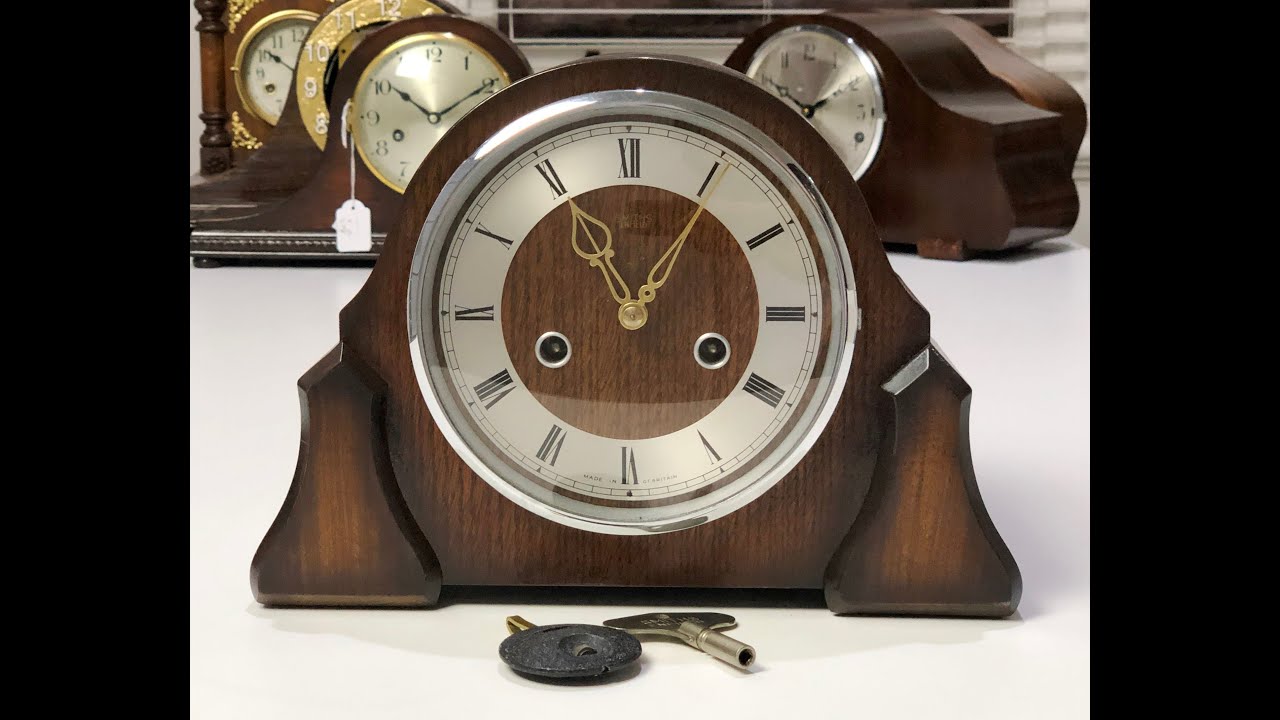 Vintage Smiths Enfield Hammer Chime Mantel Clock | Item# 2313 ...