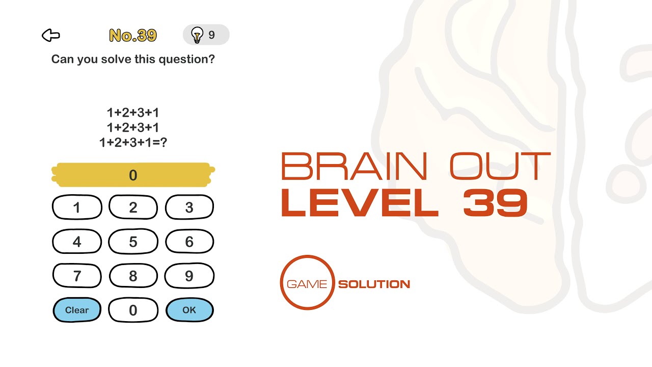[Brain Out] Level 39 - Can you solve the question (Calculation) - YouTube