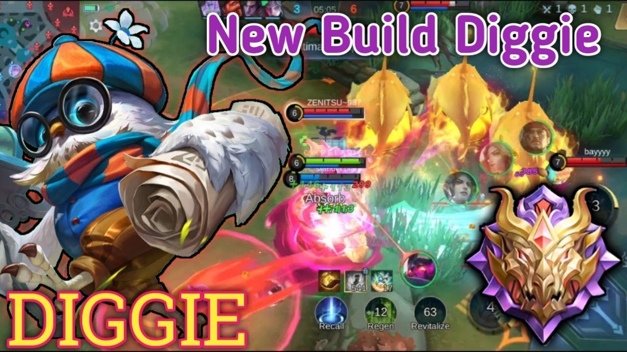(NEW BUILD DIGGIE) GAMEPLAY DIGGIE - BUILD TOP 1GLOBAL DIGGIE - MLBB - YouTube
