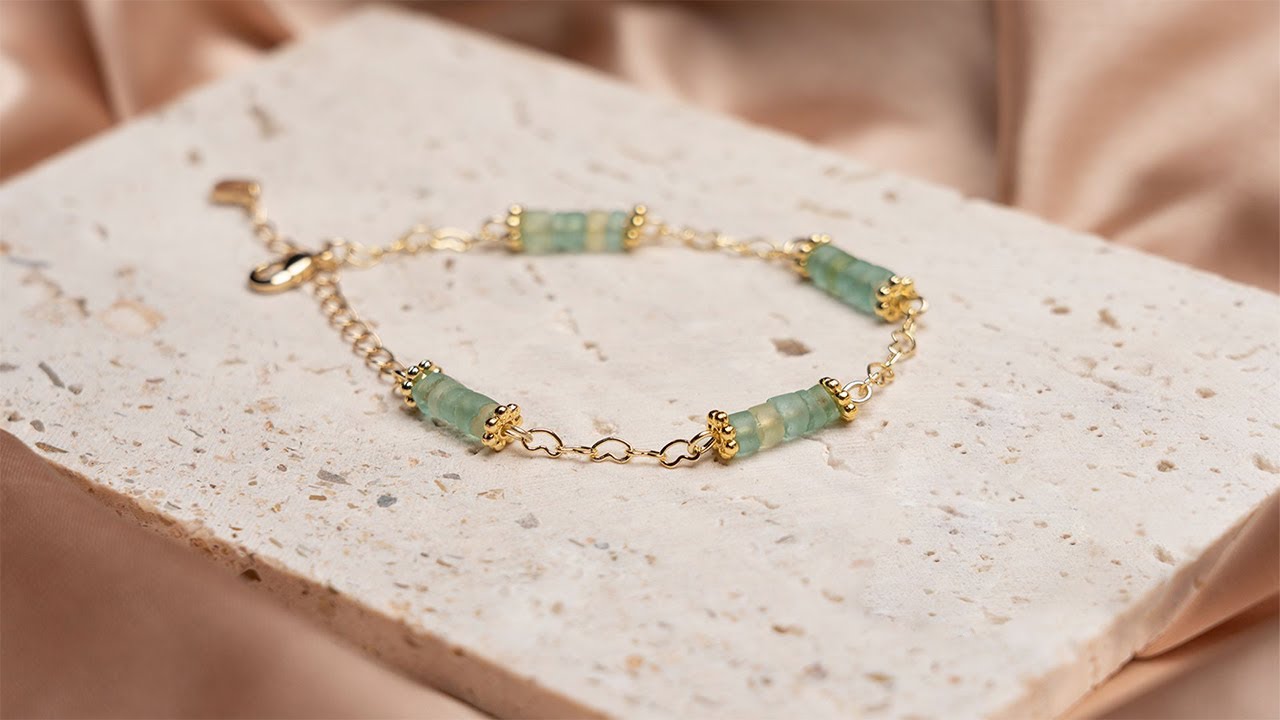 ancient roman glazed bracelet——Jewelry crafted by hand-customjewelry - YouTube