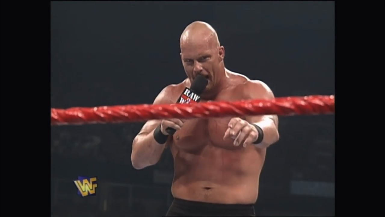 Stone Cold Steve Austin V HHH DTA Mankind You Stupid Piece Of Trash WWE ...