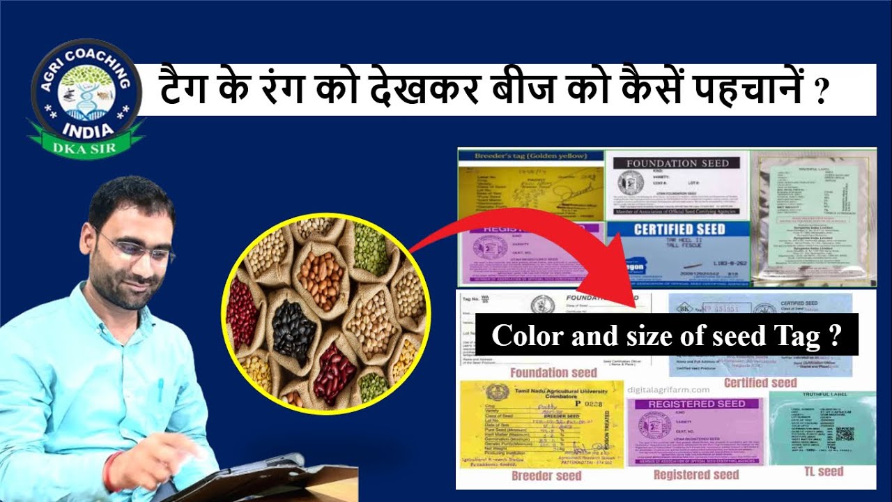 Seed Tag Color and Size | Tag color of seed | Classes of Seed with DK ...