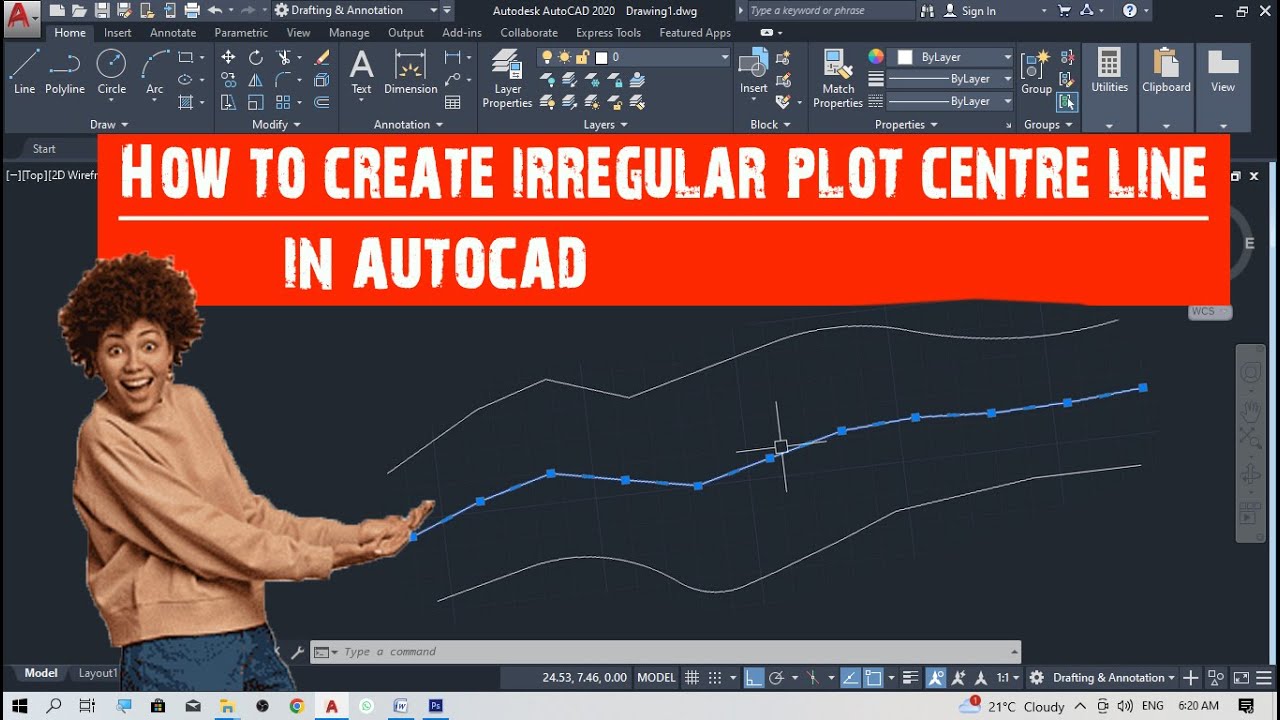 Center Line Of River Bank In Autocad How To Create Irregular Plot center-line-of-river-bank-in-autocad-how-to-create-irregular-plot