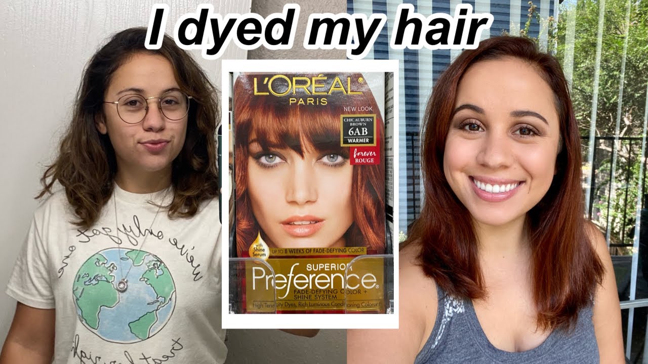 I dyed my hair RED at HOME *NO BLEACH* - YouTube