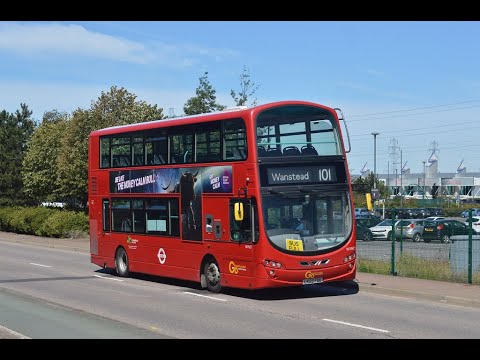 London Buses, Bus Route 101, Full journey from Gallions Reach Shopping ...