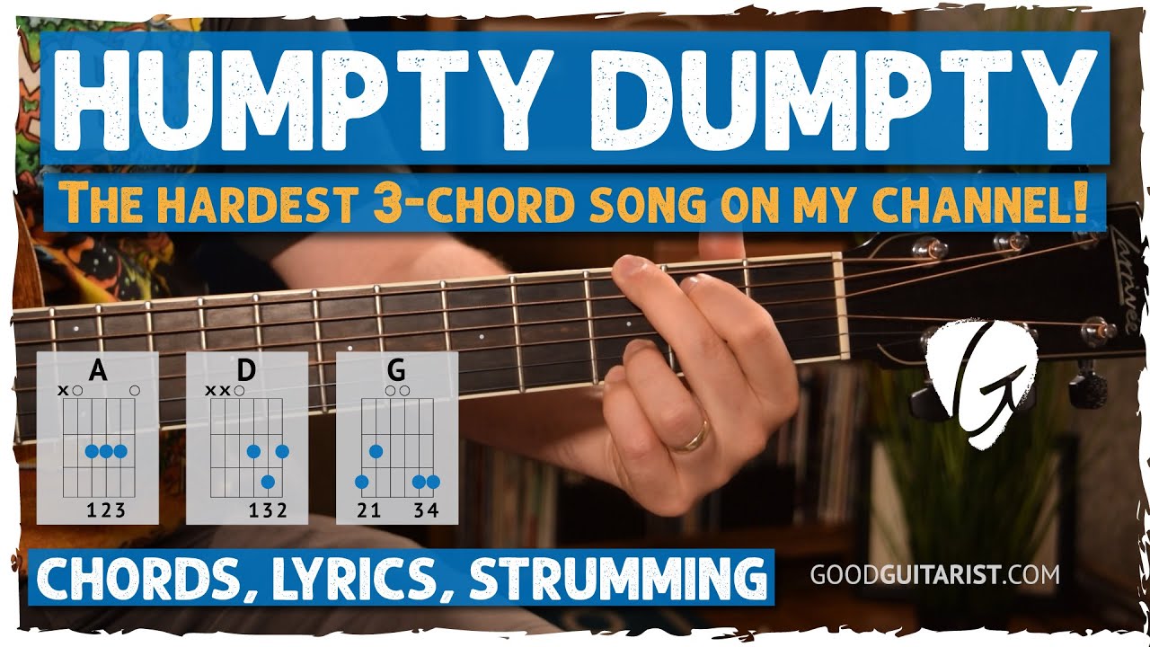 "Humpty Dumpty" Easy 3 Chord Song? Improve Your Chord Switching Speed ...