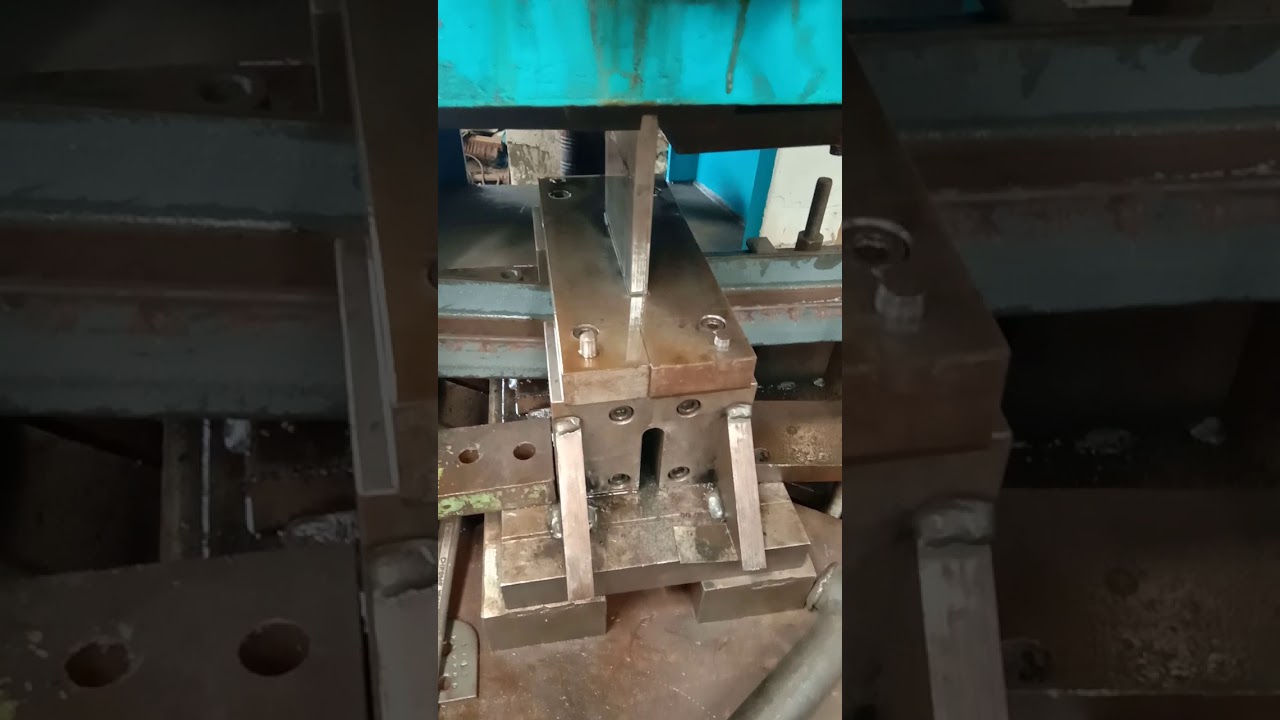 C channel cutting die - YouTube