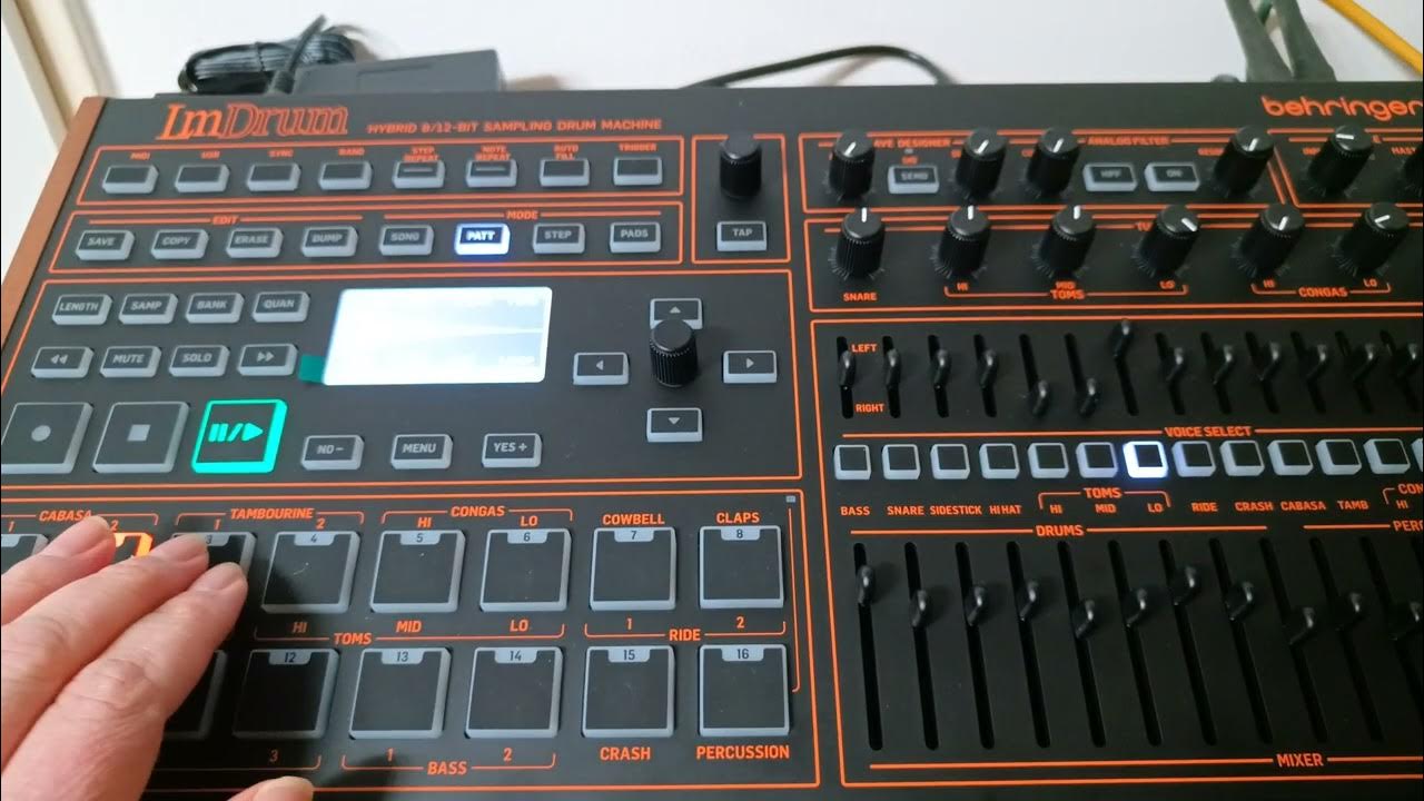 Lm Drum from Behringer my first beats - YouTube