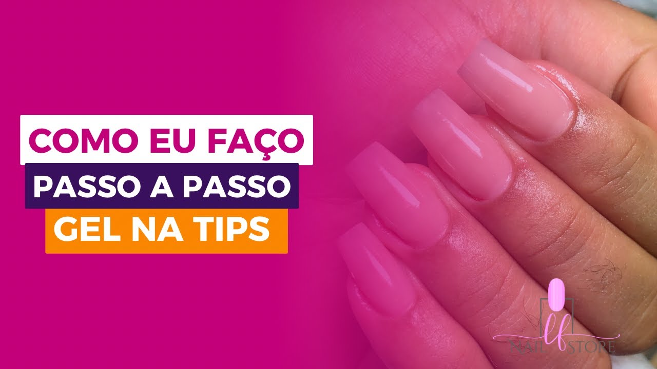 Gel na tips almond / passo a passo - por Lanny Falcão nails . Vídeo de ...