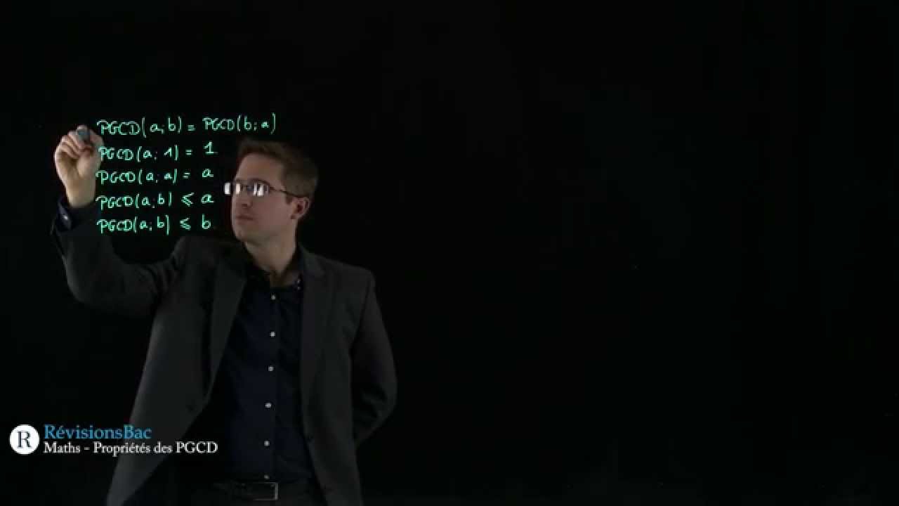 Ré Propriétés Du Pgcd Youtube 9185