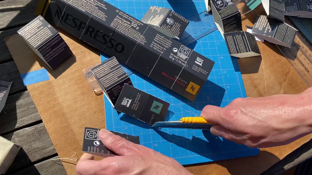 Making cubes form recycled package - YouTube