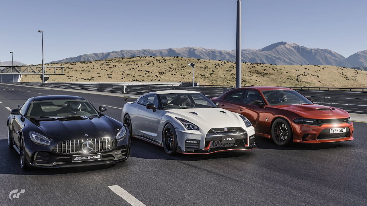 Gran Turismo 7 Drag race: Dodge Charger SRT Hellcat vs Nissan GTR Nismo ...