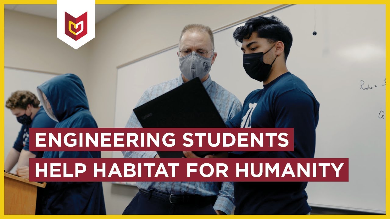 Calvin engineering students help Habitat for Humanity - YouTube