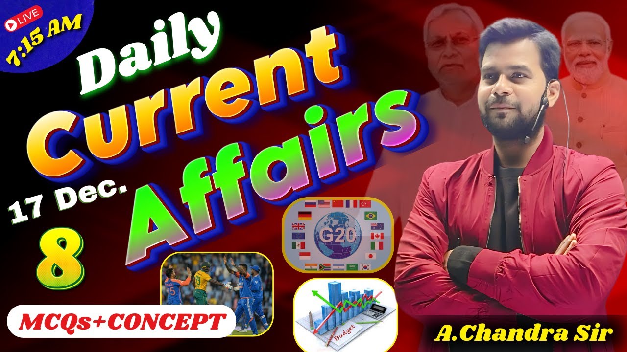 RAILWAY EXAM 2024 || DAILY CURRENT AFFAIRS || MCQs+ CONCEPT | #currentaffairs #current |CHANDRA ...