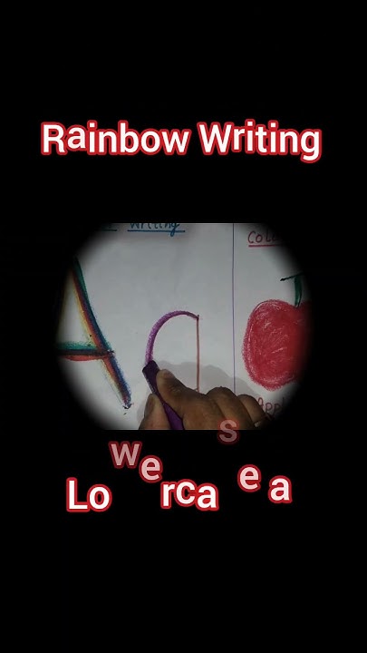 Recognition Of Aa। How to write Aa। Rainbow Writing Of A। Worksheet of ...