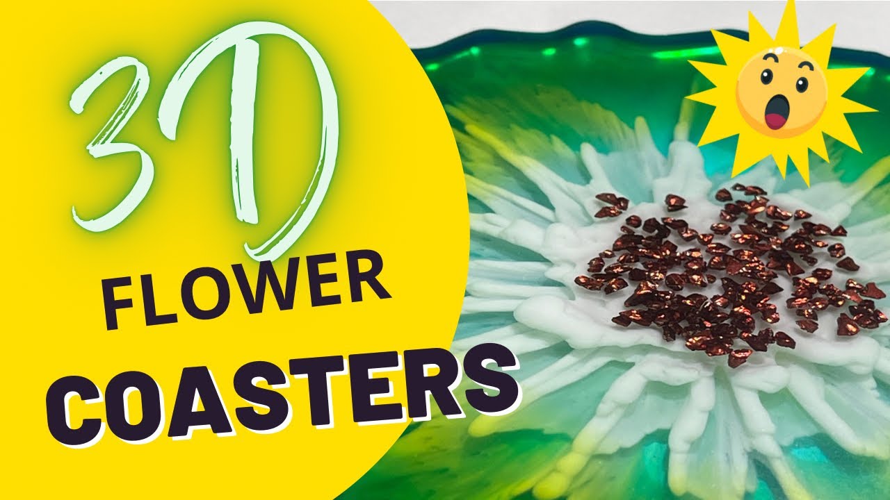 53. Stunning 3D Flowers in These Resin Coasters - YouTube