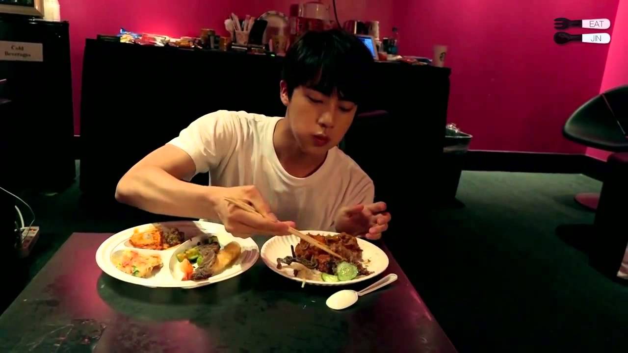 방탄소년단BTS 잇진(Eat Jin) LA 한식 먹방 (자막버전) - YouTube