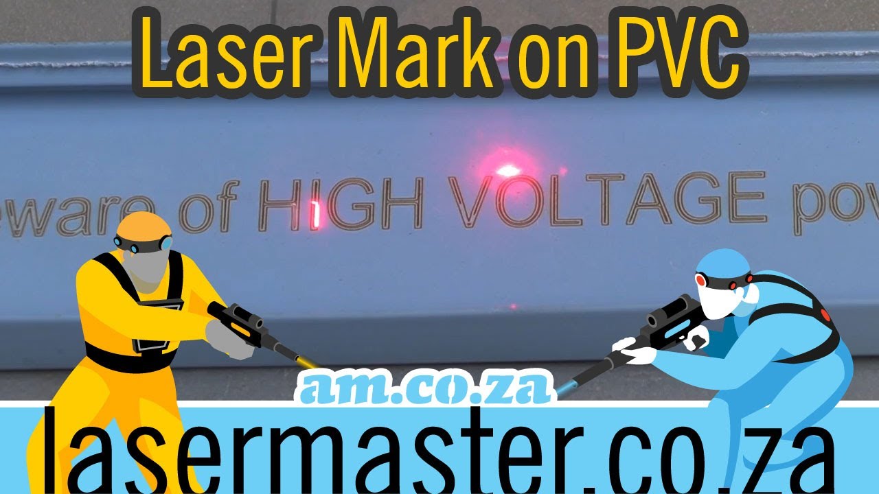 PVC Conduit Trunking Cover Engrave on LabelMark Fiber Laser Maker ...