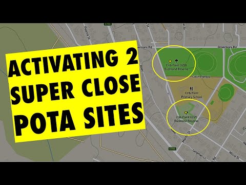 Activating two super close POTA sites - YouTube