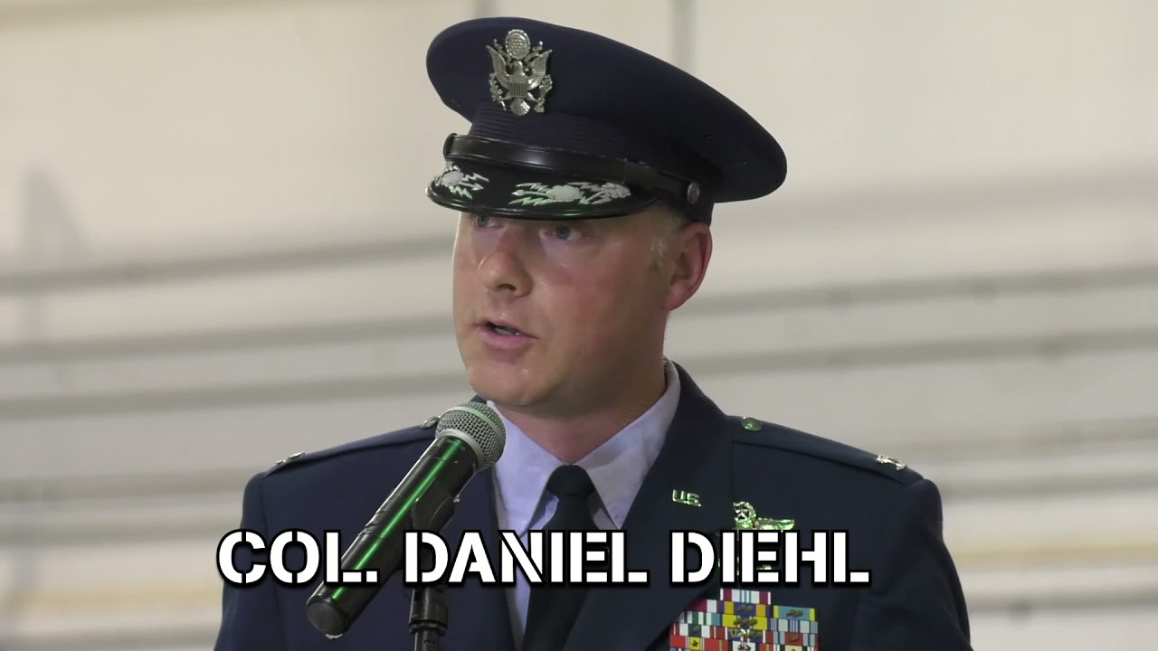 Col. Diehl Assumes Command of the 509th Bomb Wing - YouTube