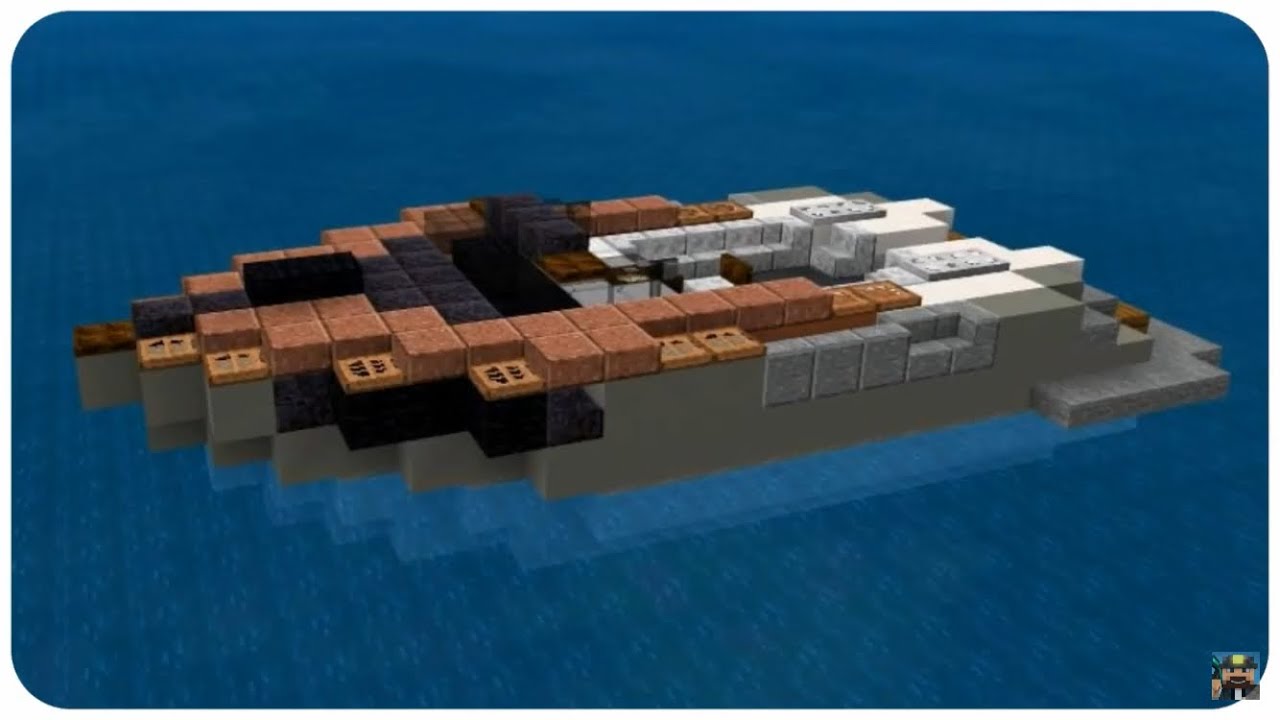 Minecraft: How to build a Speedboat in Minecraft (Lexus Speedboat ...