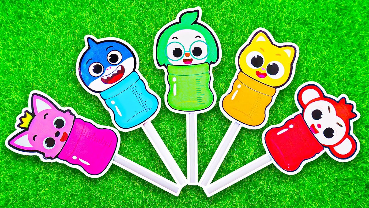 Candy Shop Lollipops Satisfying Video | Some Lot's of Baby Shark Hogi ...