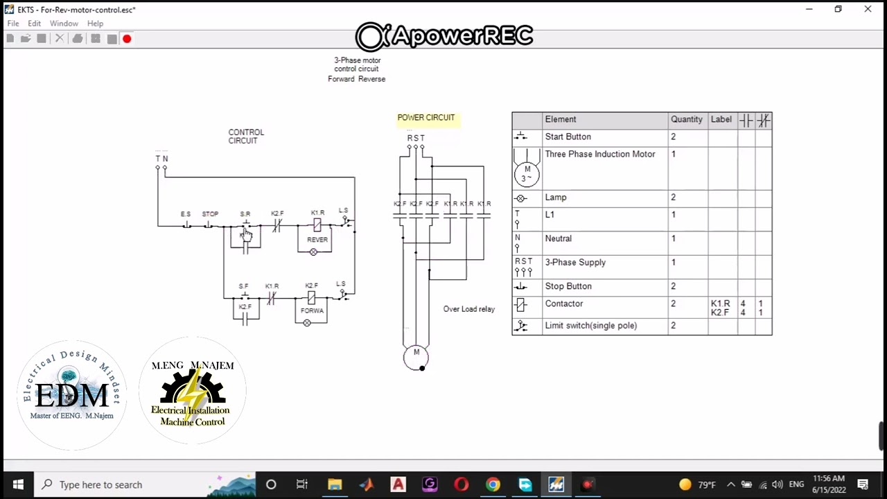3 phase motor control forward reverse with electrical interlock system ...