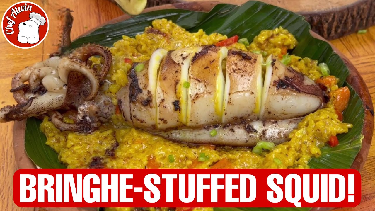 PAANO GAWING KAKAIBA ANG IYONG PUSIT HOW TO COOK BRINGHE-STUFFED SQUID ...