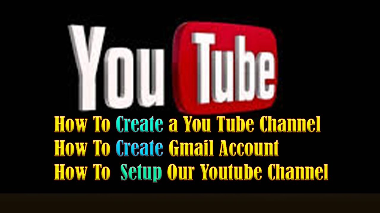 How to Create You Tube Channel, Create Gmail Account |AlexooTech| - YouTube