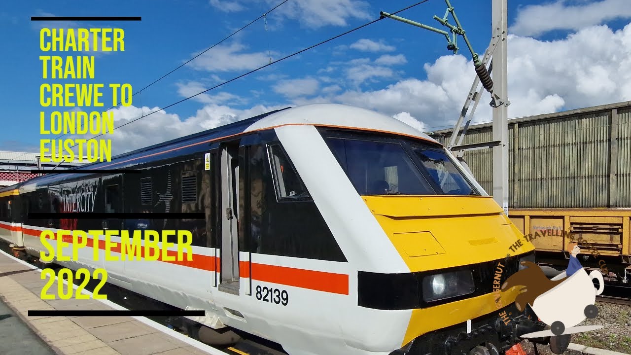 Crewe to London Euston charter train part 1 - YouTube
