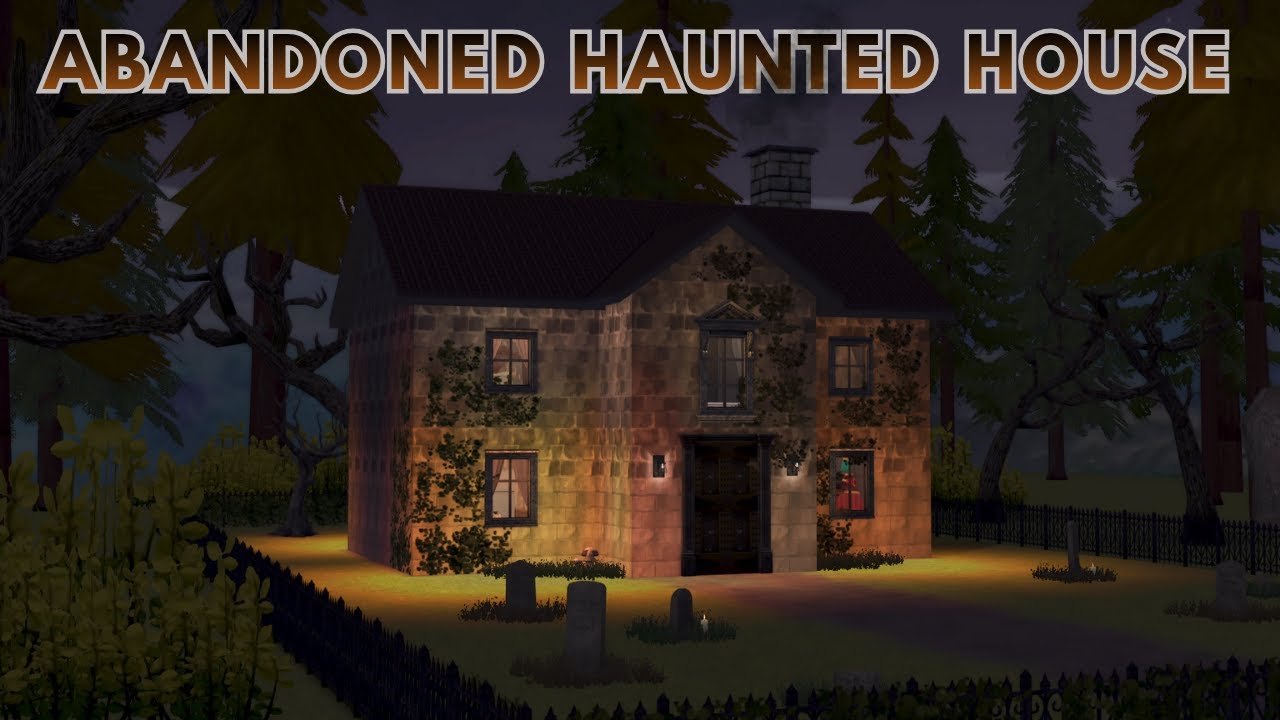 Abandoned haunted house with a graveyard | The Sims 2 Speed Build | CC ...