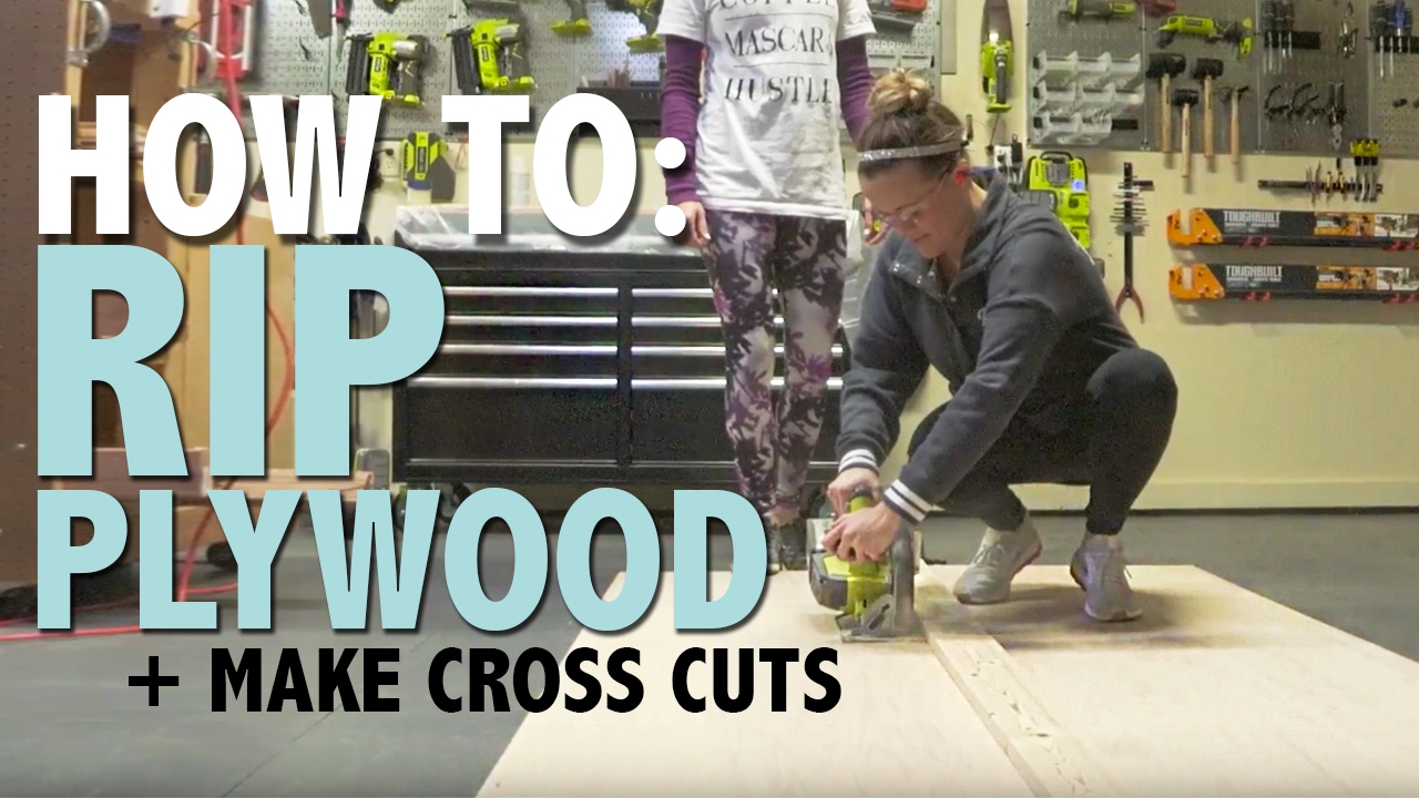 How To: Rip Plywood + Make Cross Cuts | Shanty2Chic - YouTube