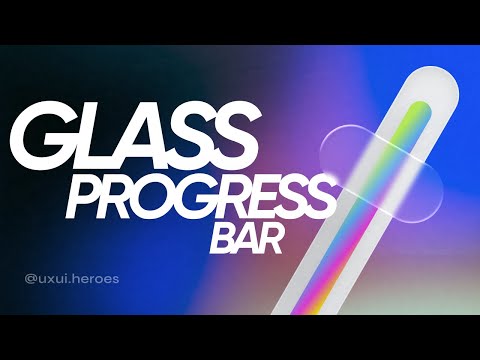 Liquid glass progress bar effect animation in figma | Figma design | Figma tutorial
