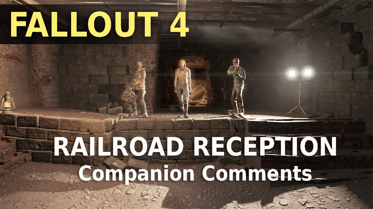Fallout 4 - Railroad reception - Companion comments - YouTube