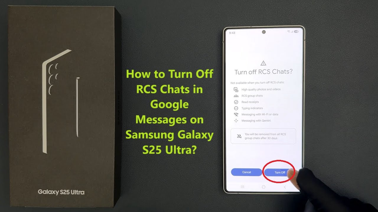 How to Turn Off RCS Chats in Google Messages on Samsung Galaxy S25 ...