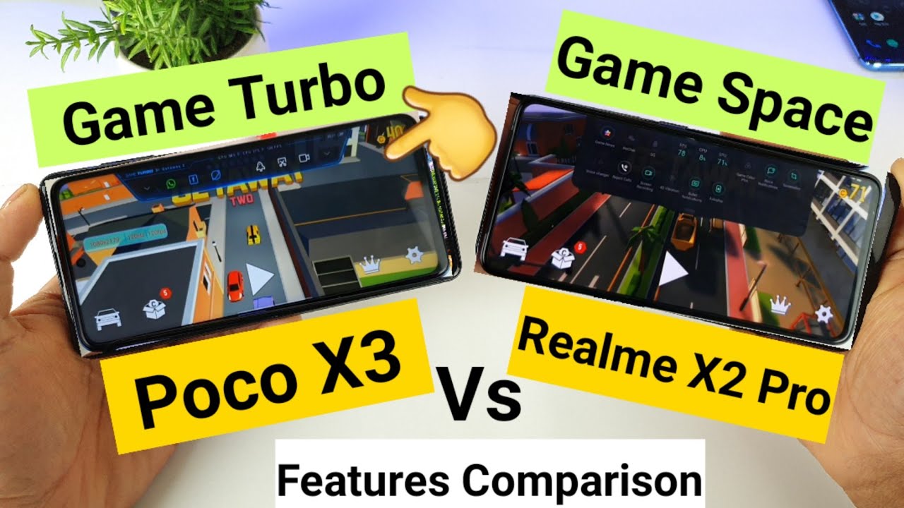 Poco x3 vs realme x2 pro game turbo vs game space indepth features ...
