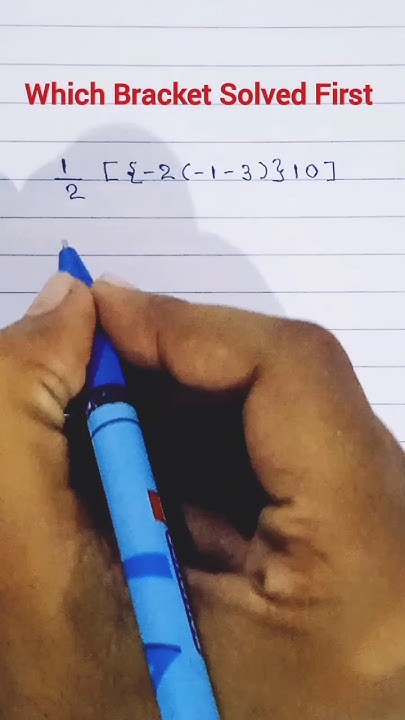 Which Bracket Solved First #maths #mathsstudy #bodmas #bodmasrule # ...