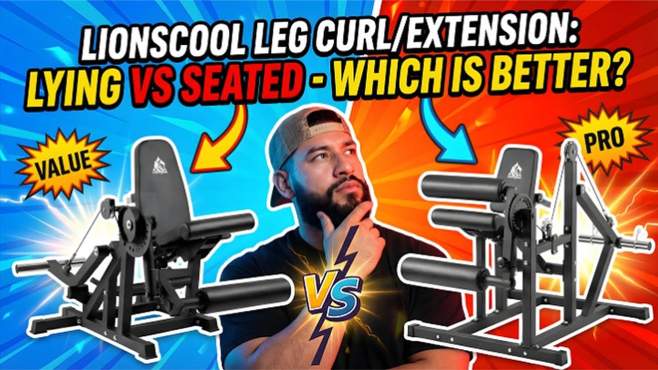 LIONSCOOL Leg Curl & Leg Extension Review: Lying vs Seated | Which ...