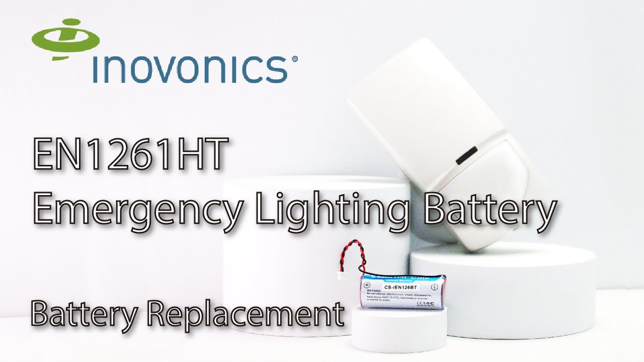 Battery Replacement CS IEN126BT Inovonics EN1261HT - YouTube