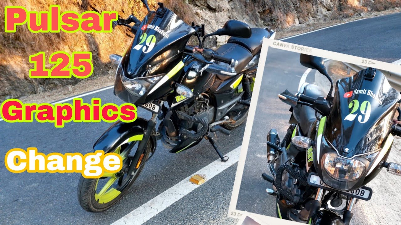 Finally: Rap my pulsar 125cc new graphics! Pulsar modification! Vlog111 ...
