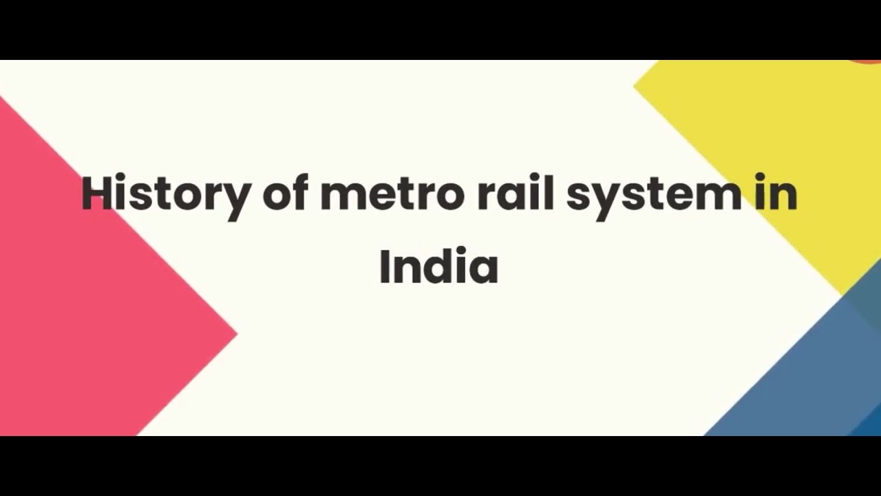 History of Metro Rail in India - YouTube