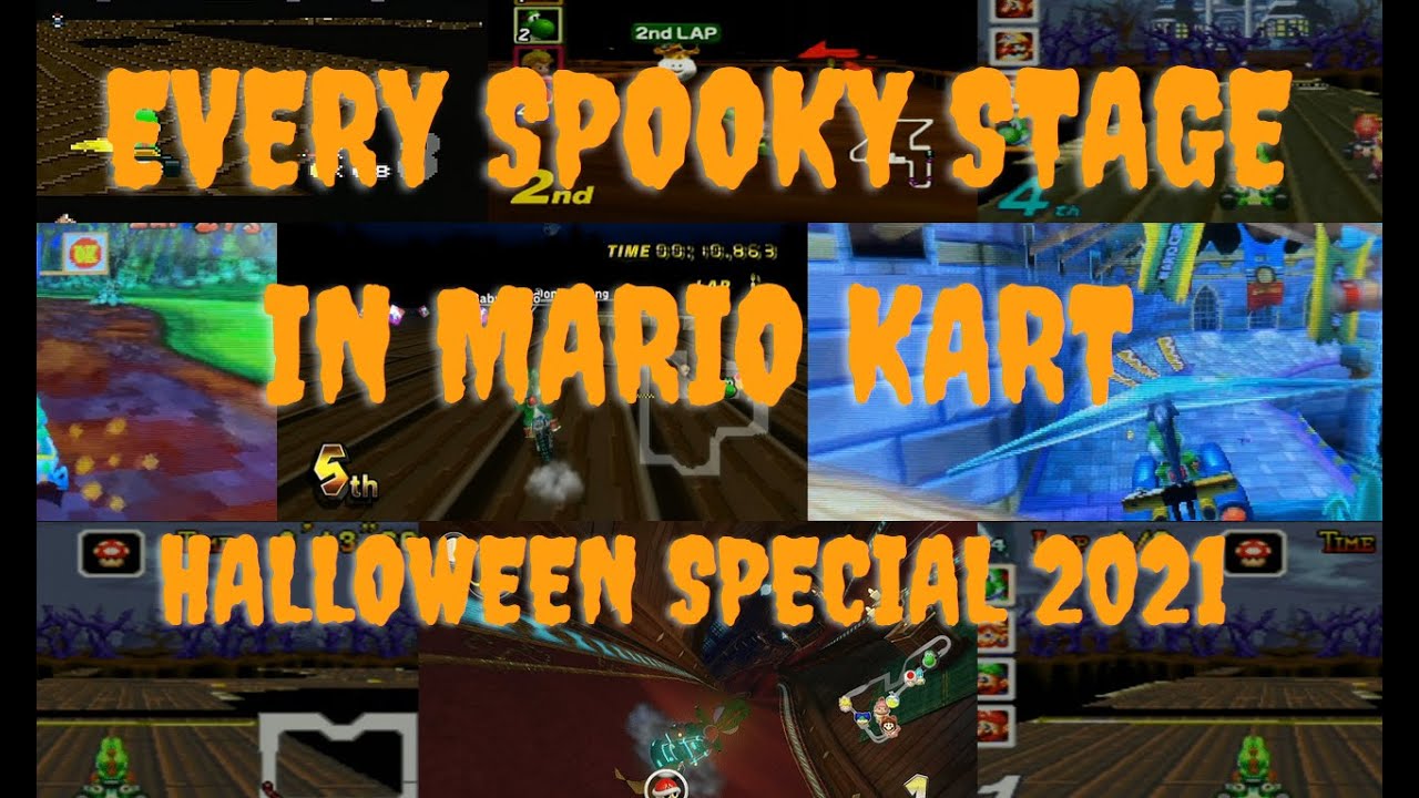 Every Spooky Track in Mario Kart - 2021 Halloween Special - YouTube