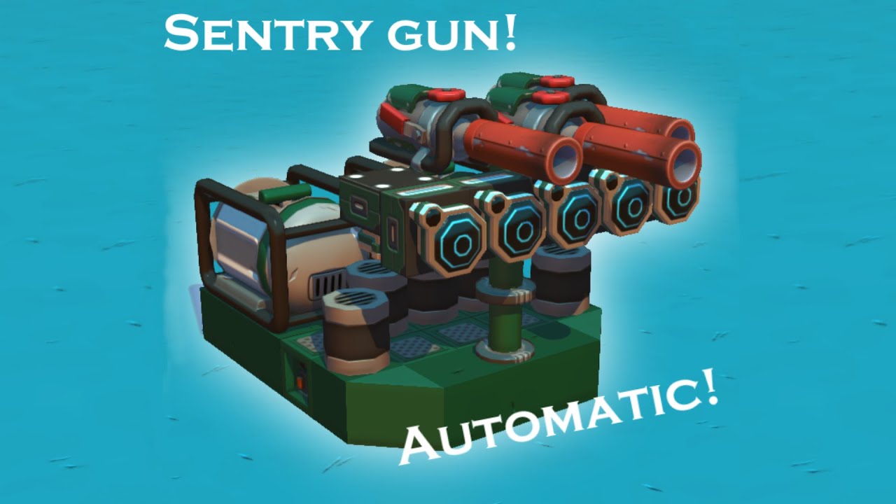 Scrap Mechanic Sentry Gun demo [No mods] - YouTube