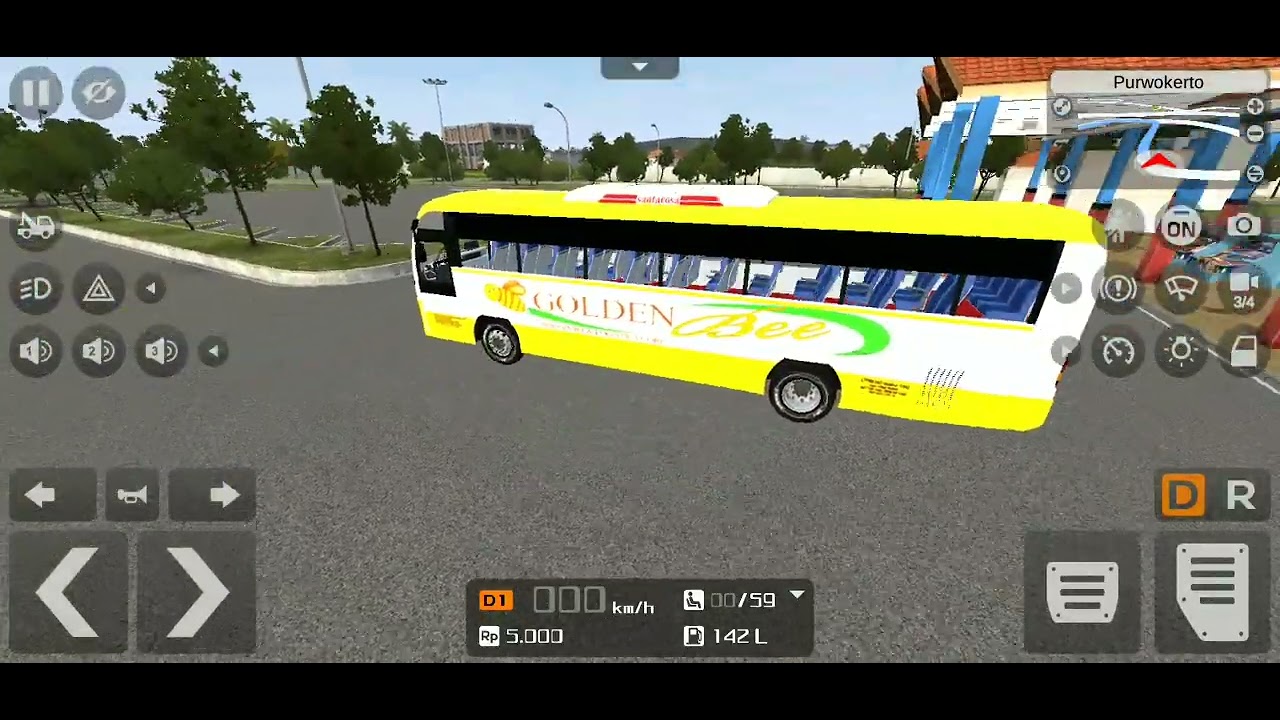 Bus Simulator Indonesia: Golden Bee Bus Showcase - YouTube