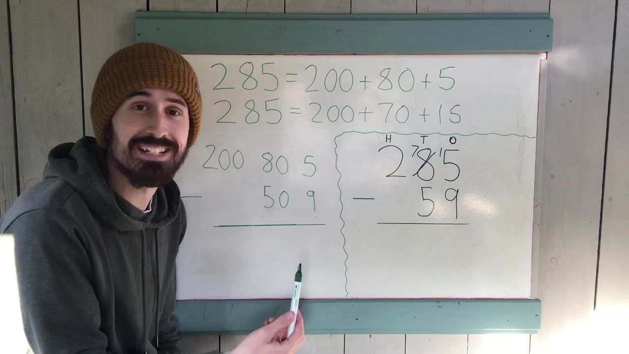 Y3/4 Maths: Column Subtraction - YouTube