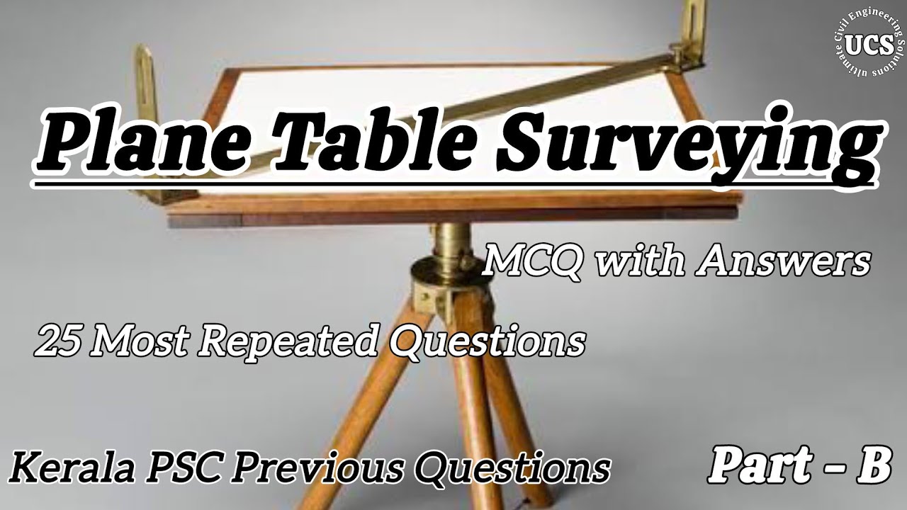𝗣𝗹𝗮𝗻𝗲 𝗧𝗮𝗯𝗹𝗲 𝗦𝘂𝗿𝘃𝗲𝘆𝗶𝗻𝗴 || Previous Year Questions & Answers || MCQ ...